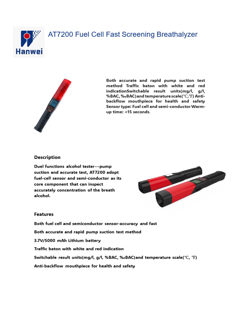 Alcoholimetro Hanwei | PDF