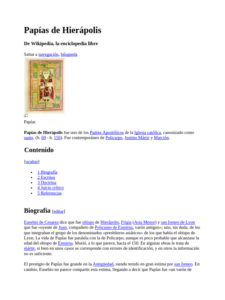 Papías de Hierápolis | PDF