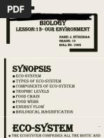 Presentation On Our Environment Class X | PDF | Ecosystem | Food Web