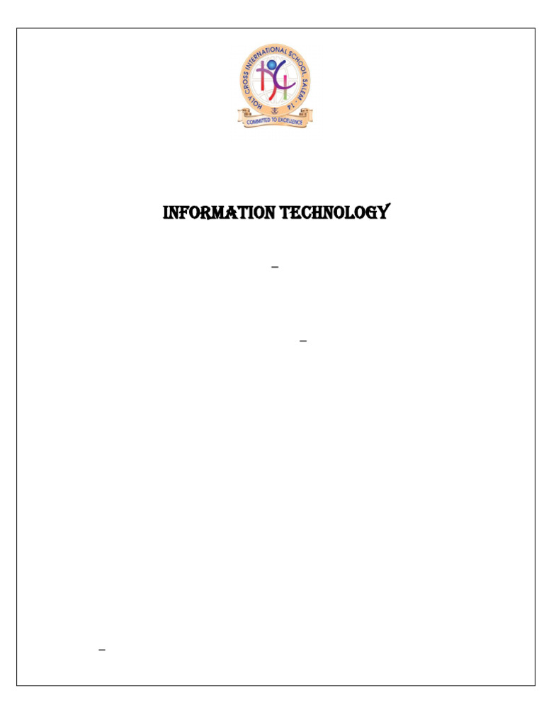HCIS - Class 10 IT Portfolio-1 | PDF | Spreadsheet | Hyperlink