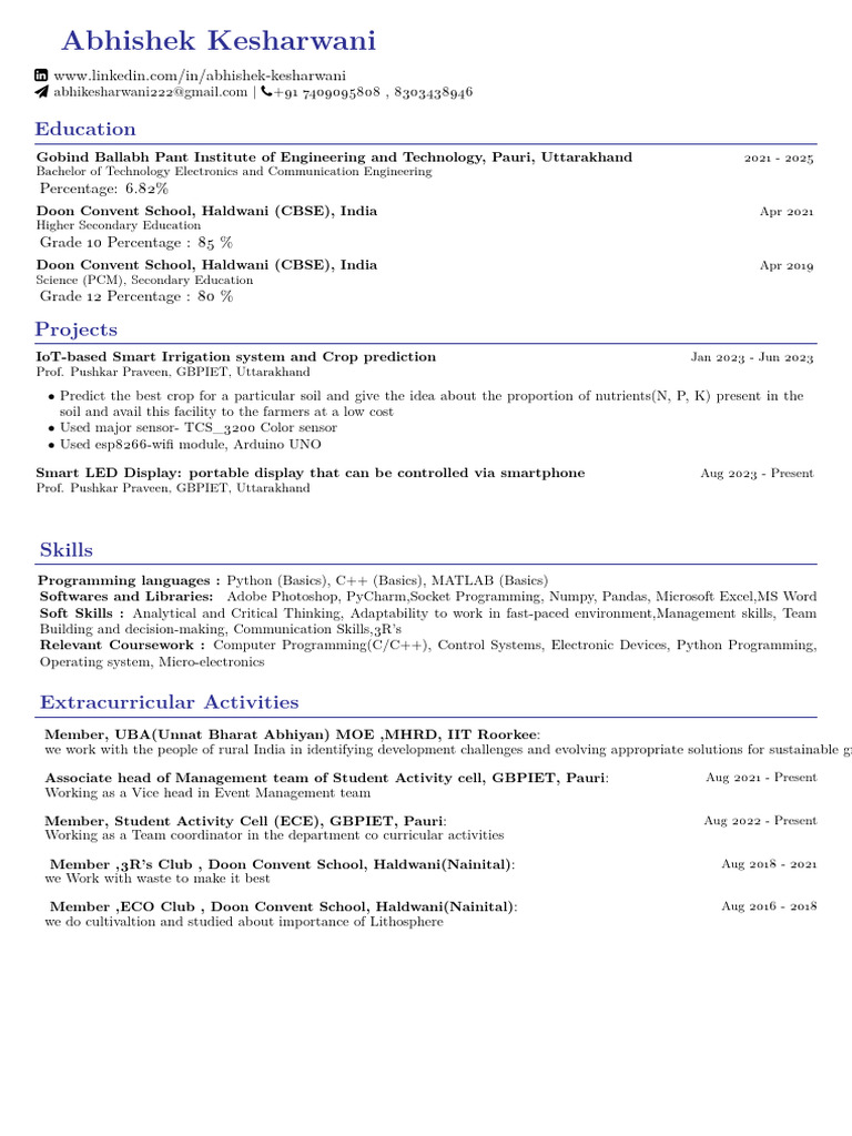 AltaCV_Template (6) | PDF | Computer Science | Computing