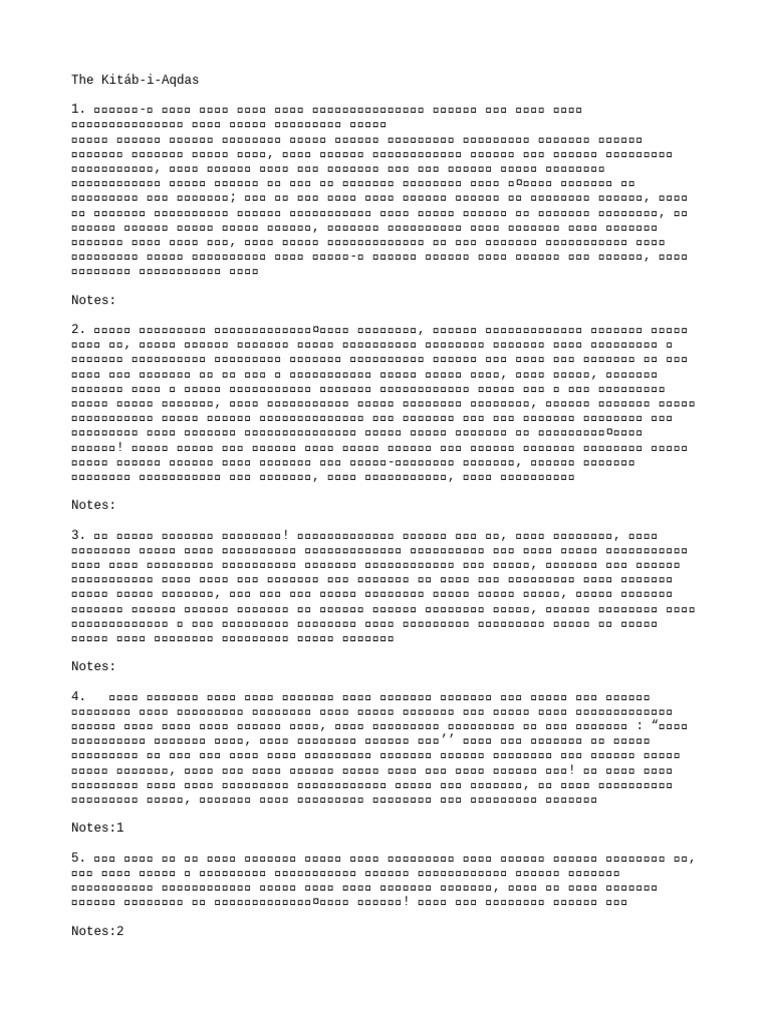 The Kitáb-i-Aqdas | PDF