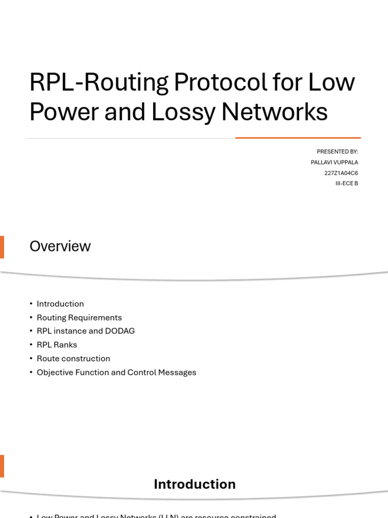 iot ppt | PDF | Routing | Computer Network