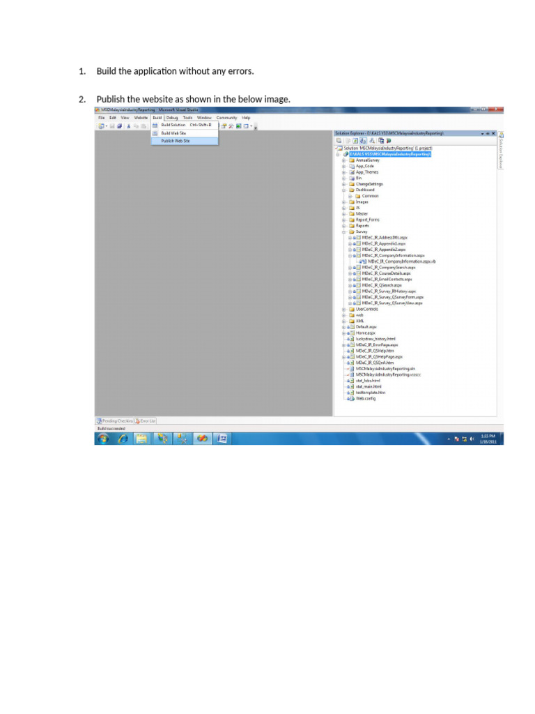 Deployment Process in IIS7 | PDF