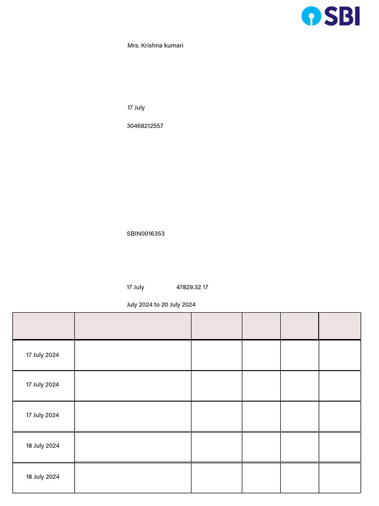 17 July: Mrs. Krishna Kumari | PDF | Debit Card | Cheque