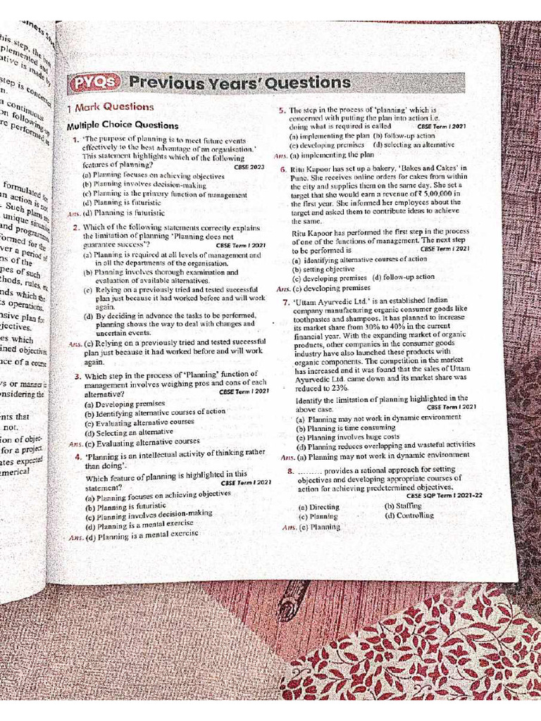 PLANNING PYQ's-compressed | PDF