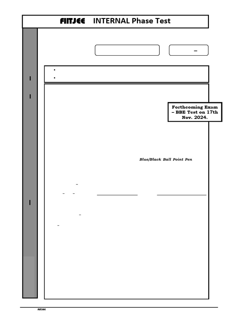 PHASE 5 Paper-2 | PDF | Inductor | Chemical Bond