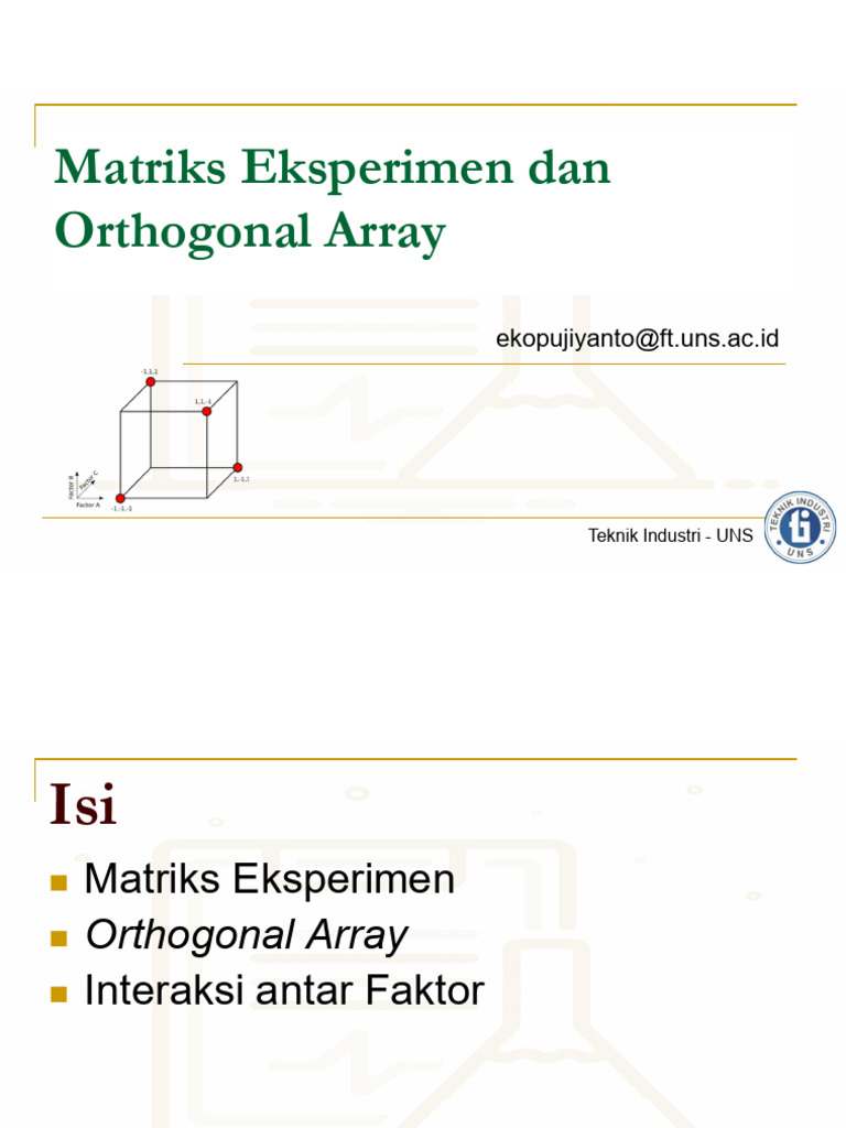 Materi PPM-3 - EP | PDF | Applied Mathematics | Design Of Experiments