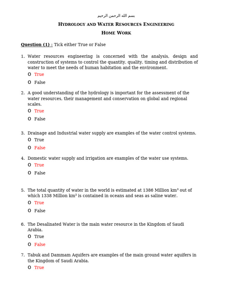 Hydrology and WR Engineering HW | PDF | Hydrology | Water