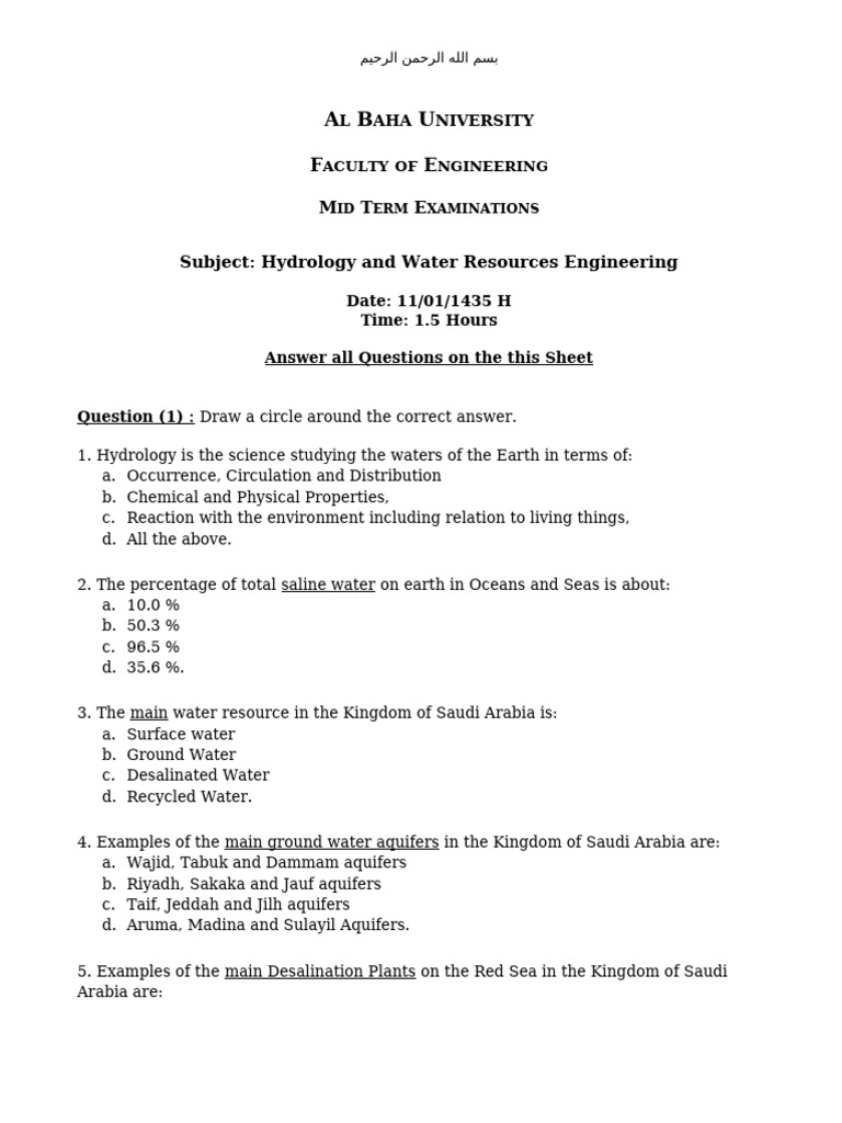 Hydrology and WR Engineering | PDF | Hydrology | Atmosphere