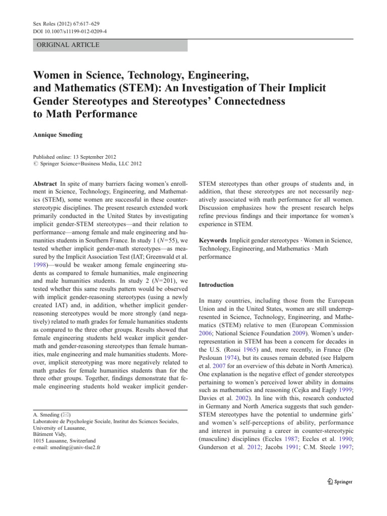 2nd-week | PDF | Stereotypes | Science