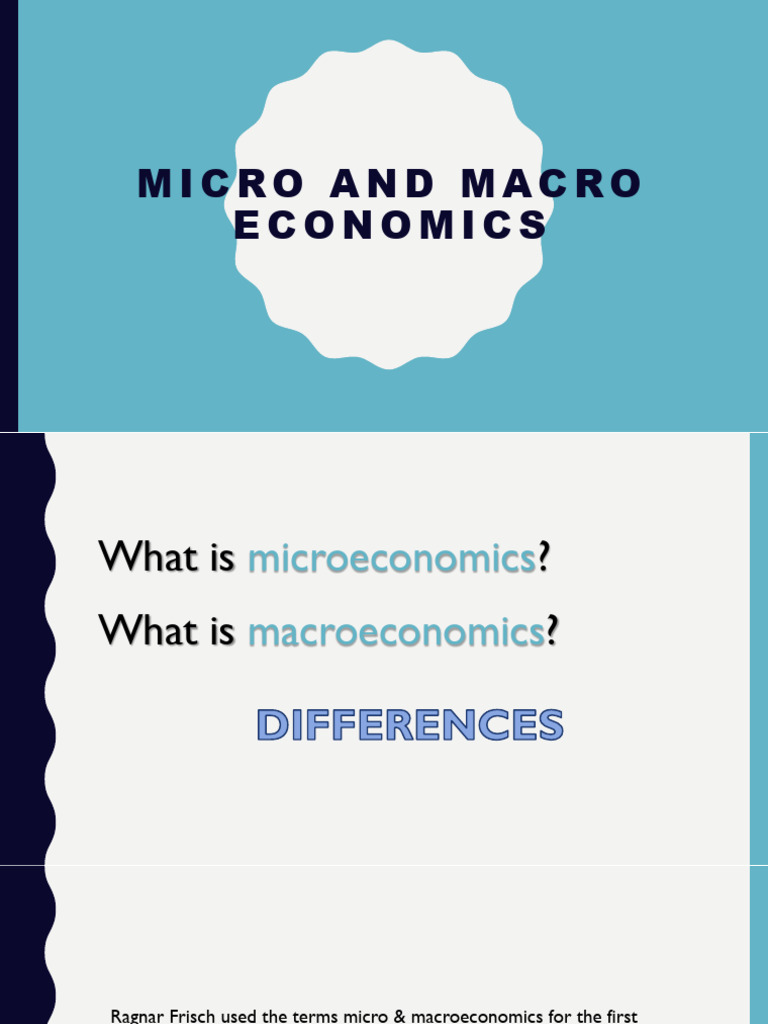 Difference Between Micro and Macroeconomics | PDF