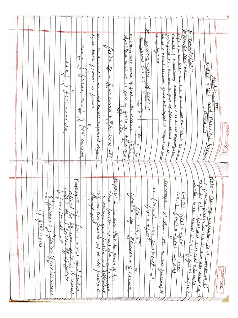 MAT-3 Module 3 Notes | PDF