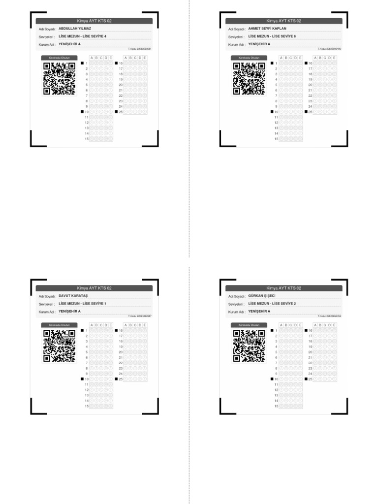 Kimya Ayt Kts 02 | PDF