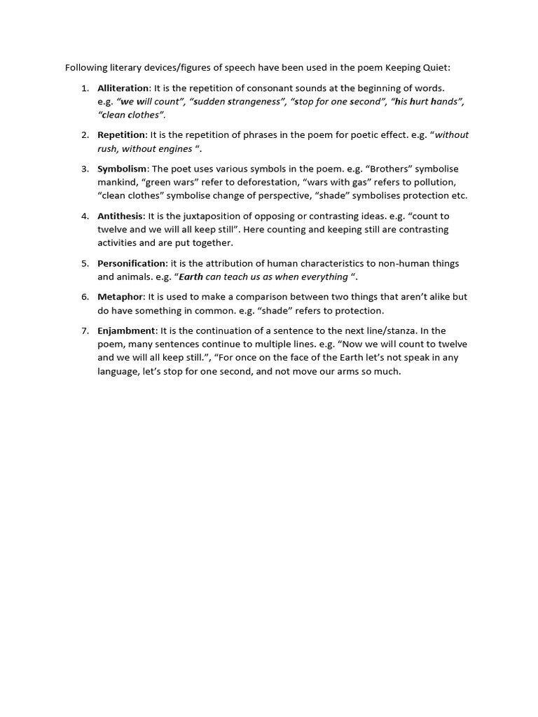 Literary Devices | PDF