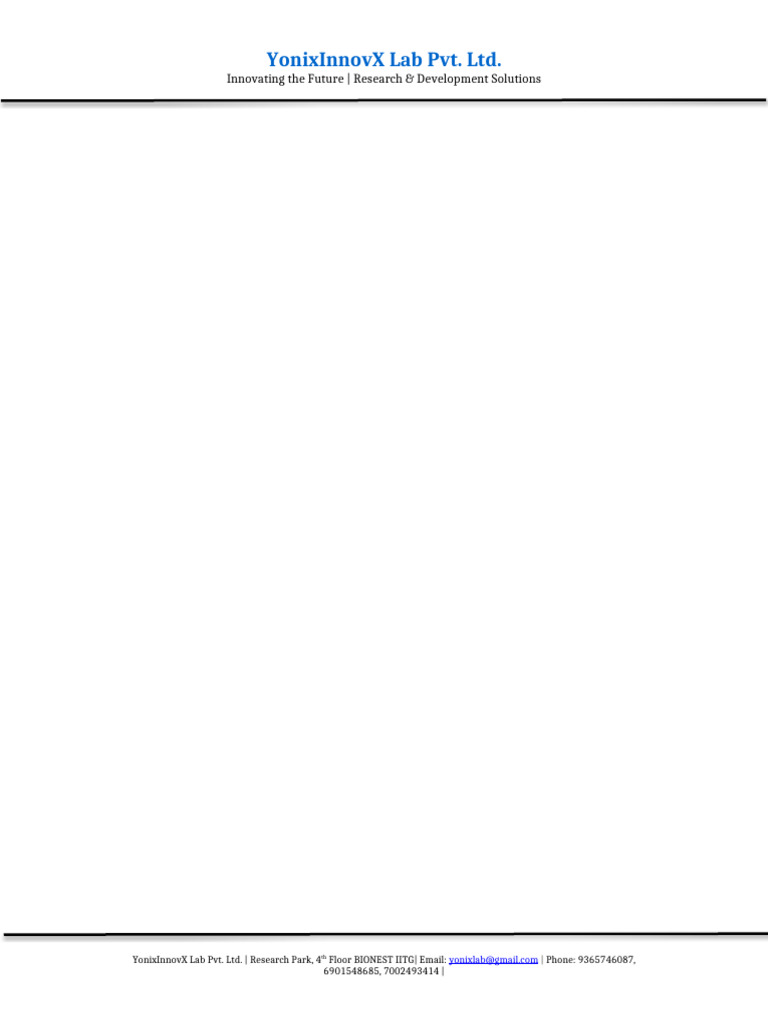YonixInnovX Lab Letterhead | PDF