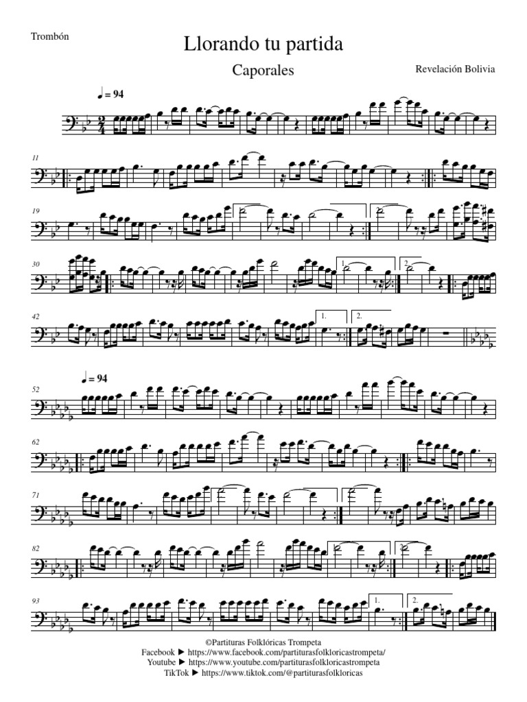 Folkloric Sheet Music for Trumpet | PDF