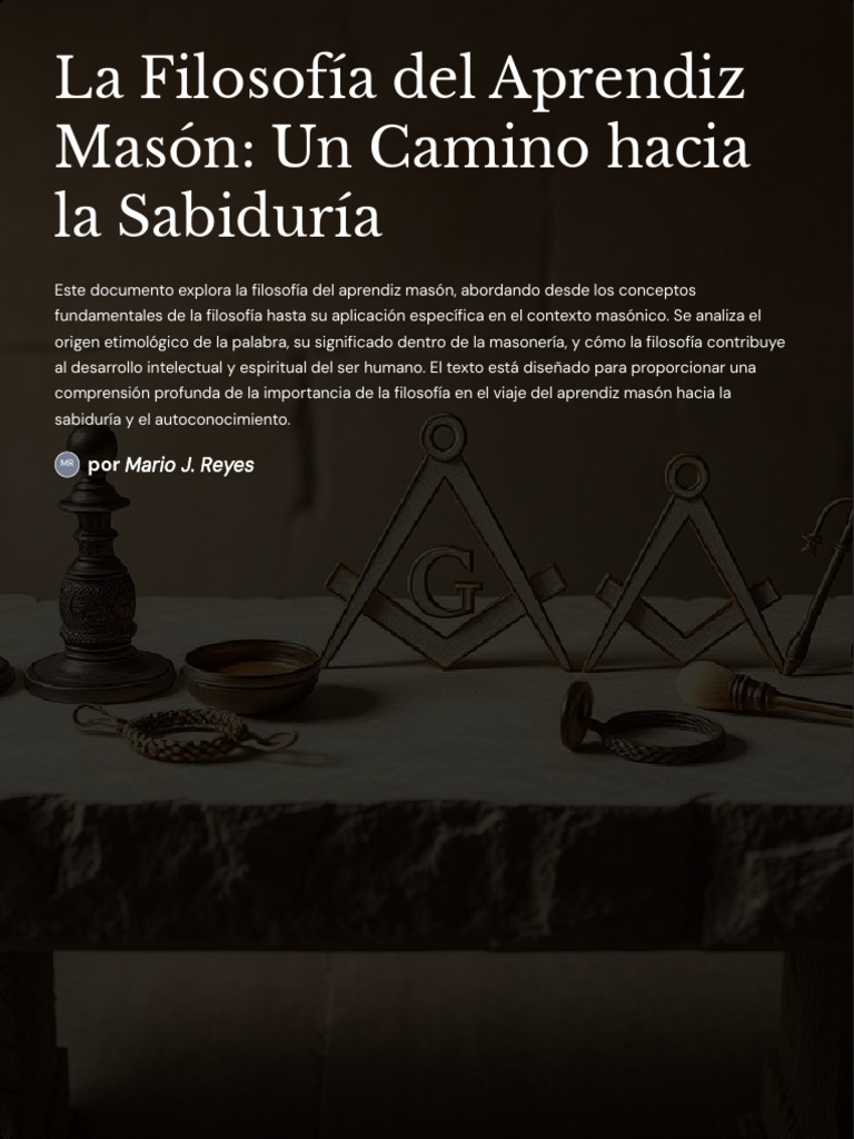 Filosofía del Aprendiz Masón: Sabiduría y Crecimiento | PDF ...