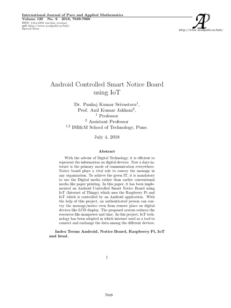 487 | PDF | Raspberry Pi | Internet Of Things