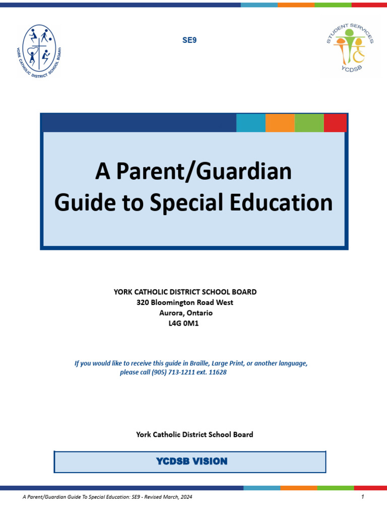 Special Education Guide for Parents | PDF | Special Education ...