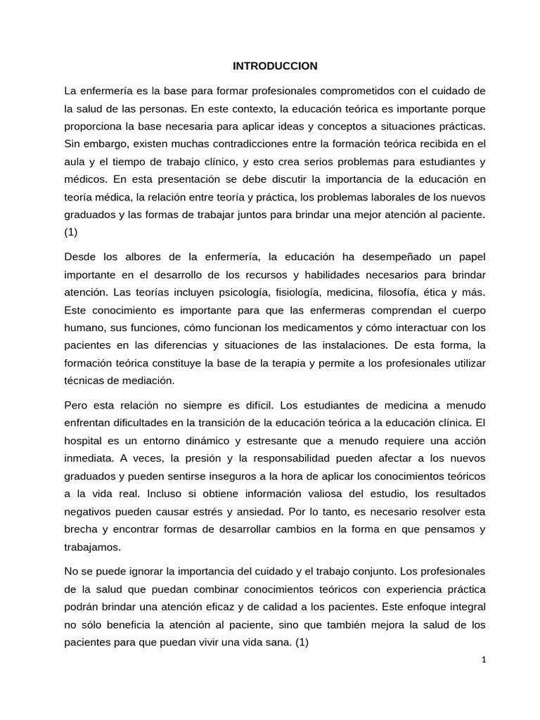 Enfermer I A | PDF | Enfermería | Hospital