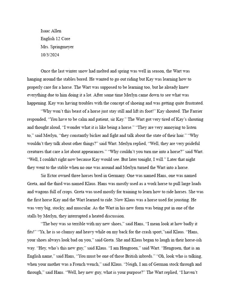 New King Arthur Chapter | PDF