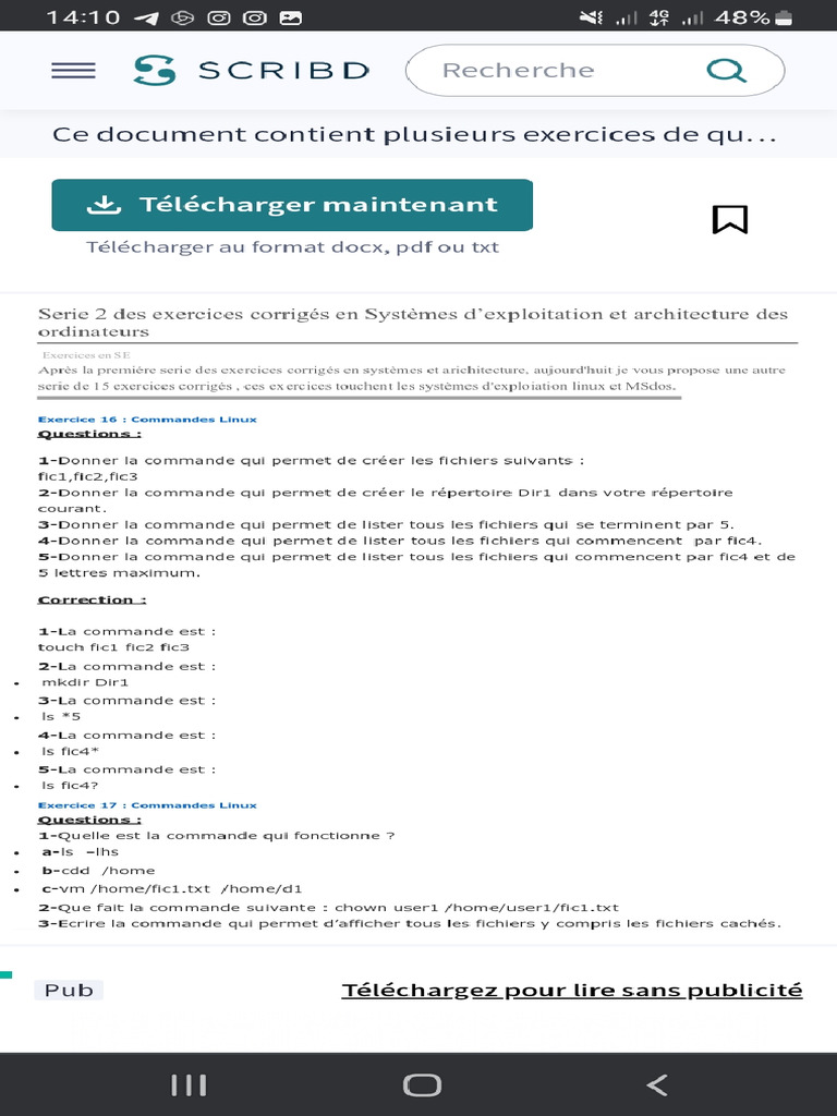 système d'exploitation | PDF