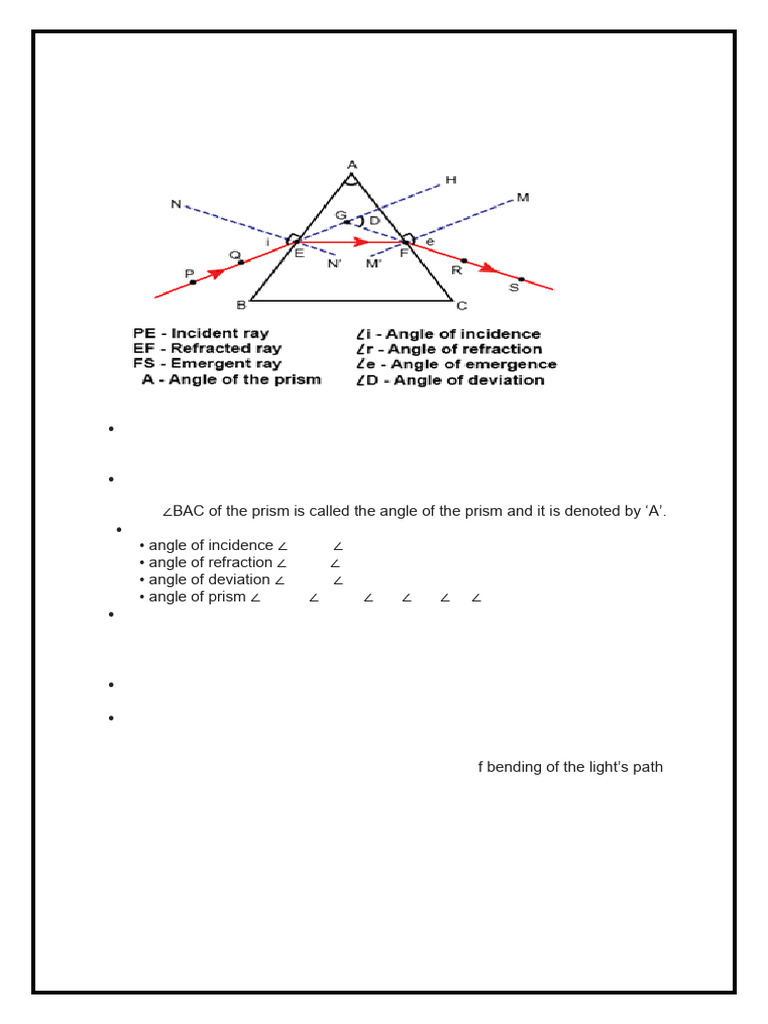 Prism Exp 10 | PDF | Refraction | Refractive Index
