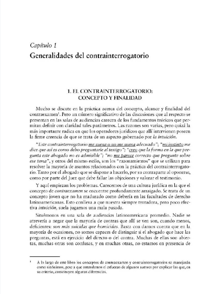 Manual de Contrainterrogatorio - Cap1y2 | PDF
