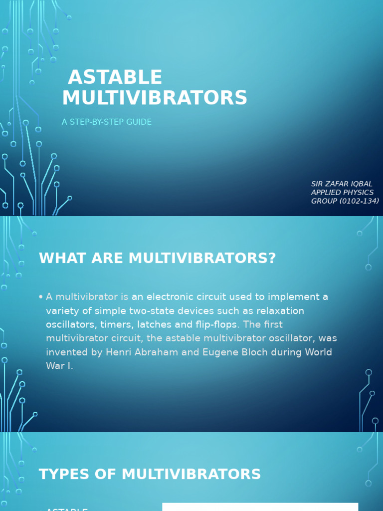Astable Multivibrators | PDF | Electrical Engineering | Electronic ...