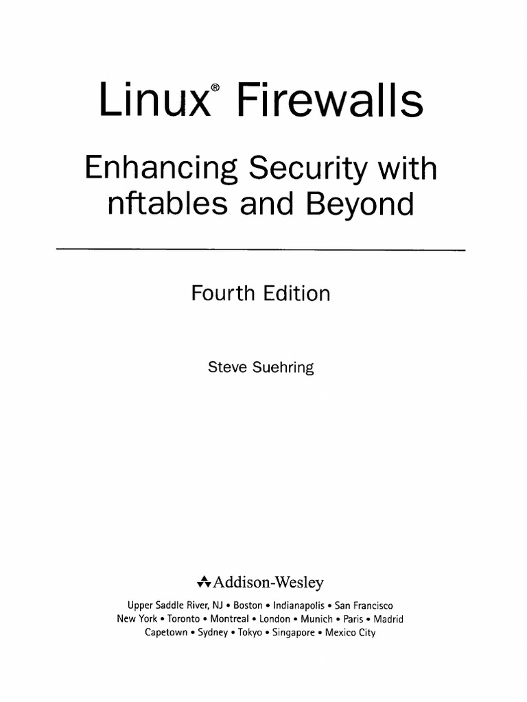 Linux Firewalls Enhancing Security with nftables and Beyond | PDF | Port (Computer Networking ...