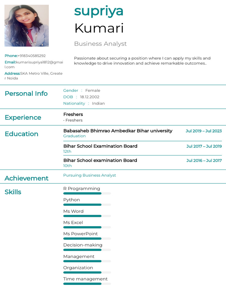 supriya_Resume_938 | PDF