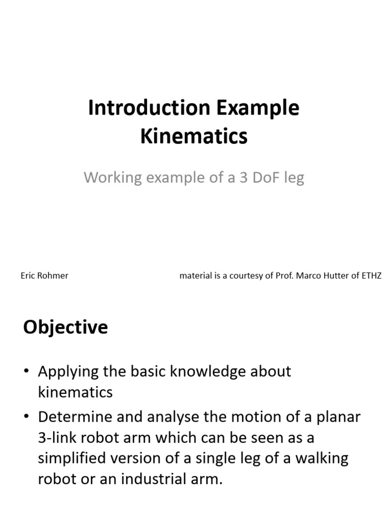 1-4 Introduction Example Kinematics | PDF | Kinematics | Motion (Physics)
