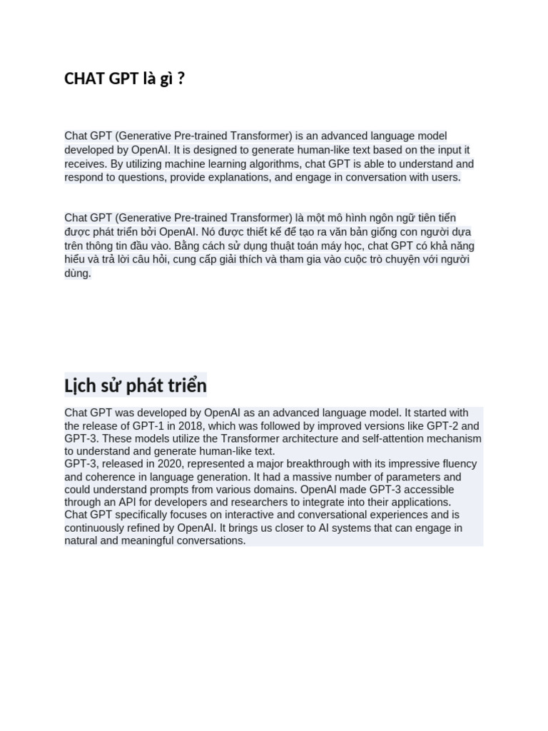 CHAT GPT là gì | PDF
