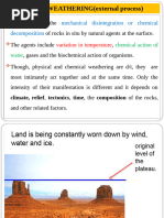 General Factors Affecting The Type and Rate of Weathering | PDF ...