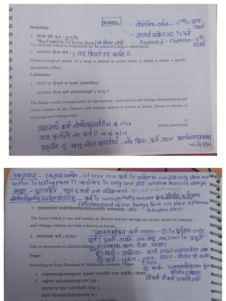 Karma Notes | PDF