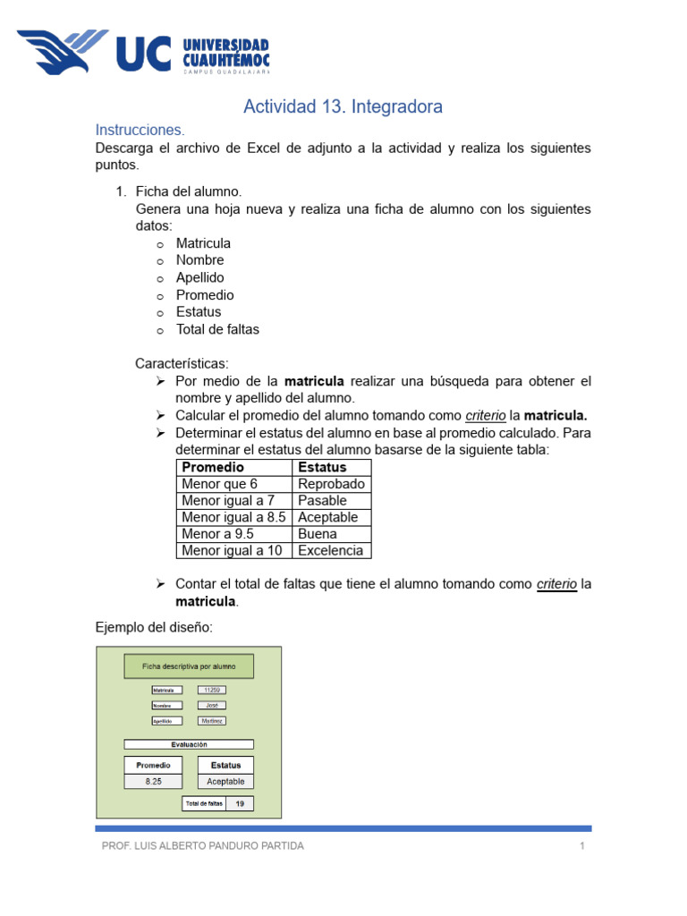 Fichas de Alumnos y Materias en Excel | PDF | Informática | Ciencias de la Computación