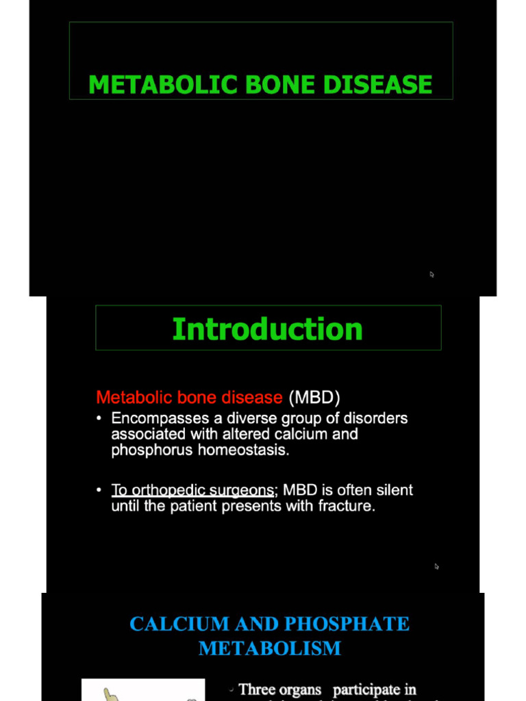 Metabolic Bone Diseases | PDF