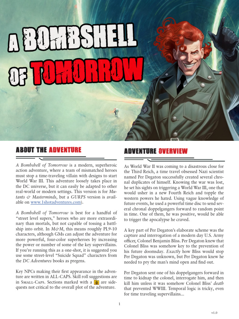 Bombshell of Tomorrow MM PF | PDF