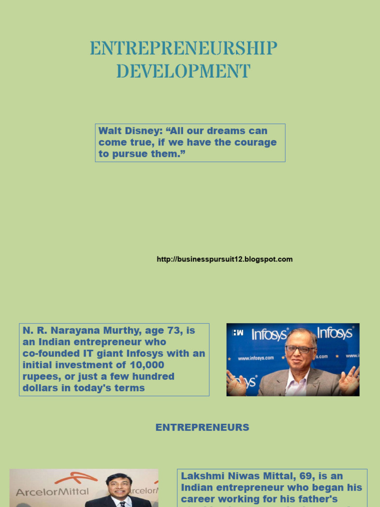 Entrepreneurship Development Insights | PDF | Entrepreneurship ...