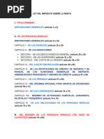Estructura de la LISR 2025 y Obligaciones Fiscales | PDF