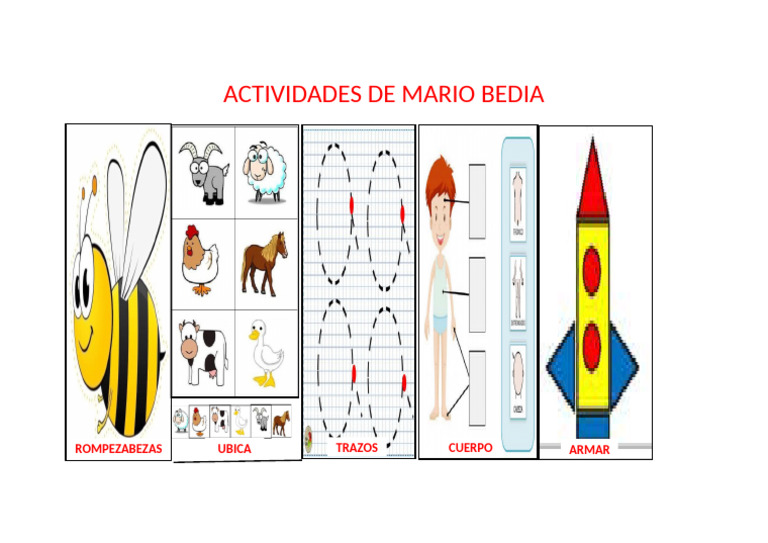 Actividades educativas de Mario Bedia | PDF