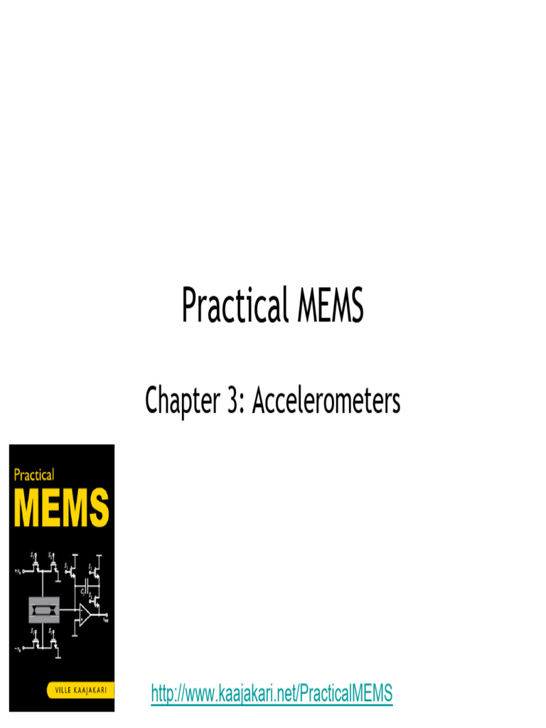 PracticalMEMS Chap3 Accelerometers | PDF | Accelerometer | Electrical Engineering