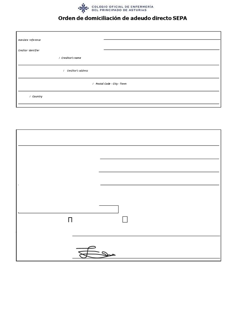 05.Mandato SEPA | PDF