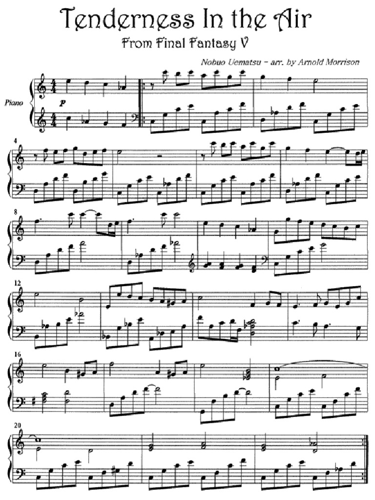 Tenderness in The Air FF5 | PDF