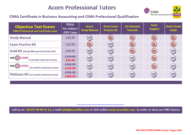 Acorn_CIMA_Home_Study_Brochure_2021 | PDF