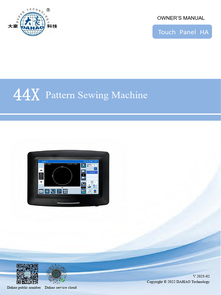 Dahou 44x Pattern Sewing | PDF | Sewing | Parameter (Computer Programming)