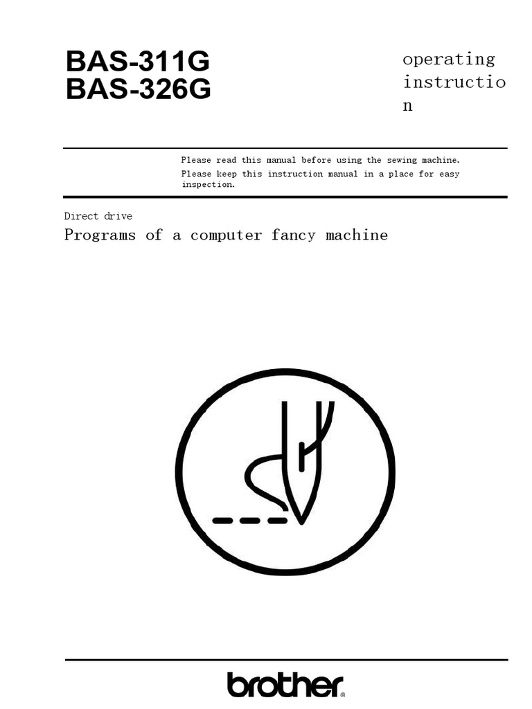 Brother 430D User Manual PDF Electrical Connector Electric Motor