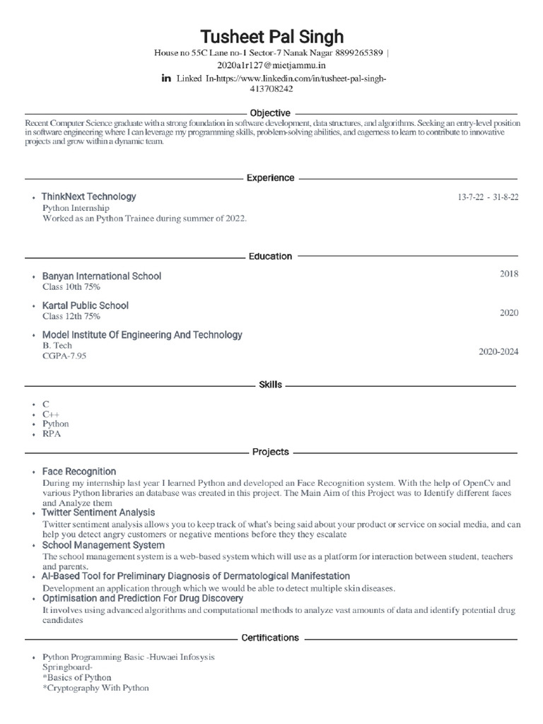 Tusheet_127RESUME - newww_241027_000920_1 | PDF