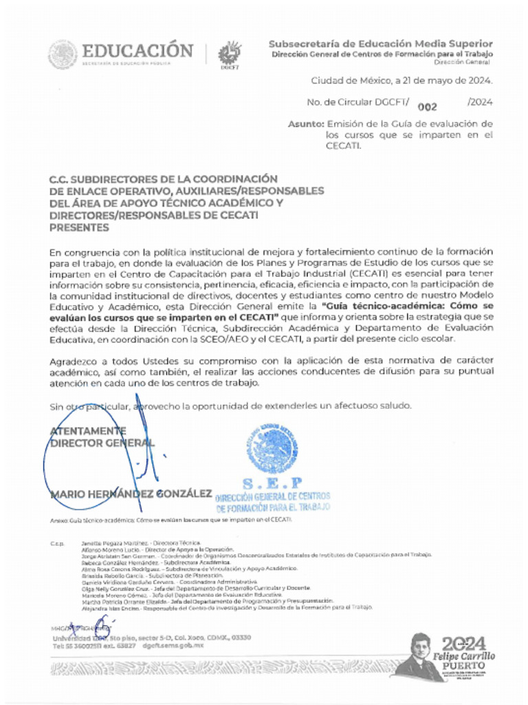 2024-05-Guia Evaluacion Curricular | PDF | Evaluación | Enseñando